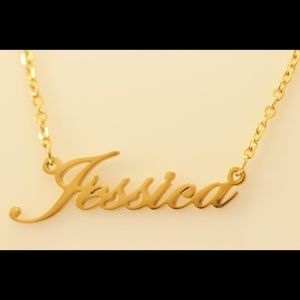 Jewelry | 14k Gold Plated Name Necklace Jessica | Poshmark